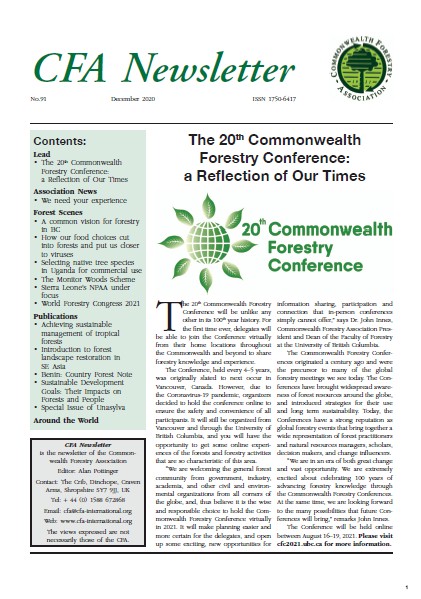 Commonwealth Forestry Association - CFA